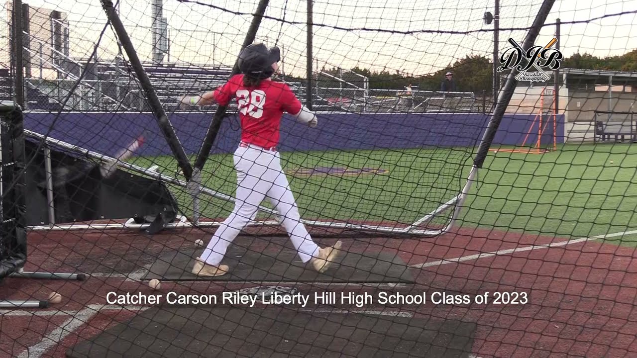 Catcher Carson Riley Liberty Hill High School Class of 2023 - YouTube