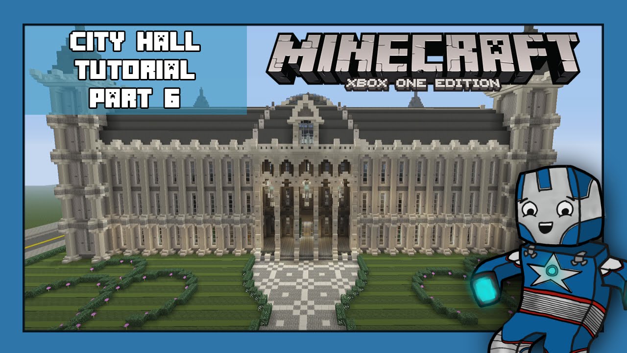 Minecraft Xbox One: City Hall Tutorial - Part 6 (Xbox,Ps,PC,PE) - YouTube