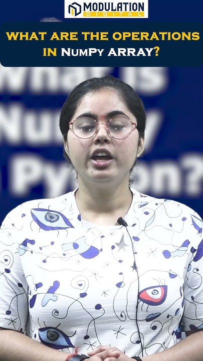 What Are The Operations In Numpy Array Numpy Array Numpy Numpy Numpytutorial Youtube