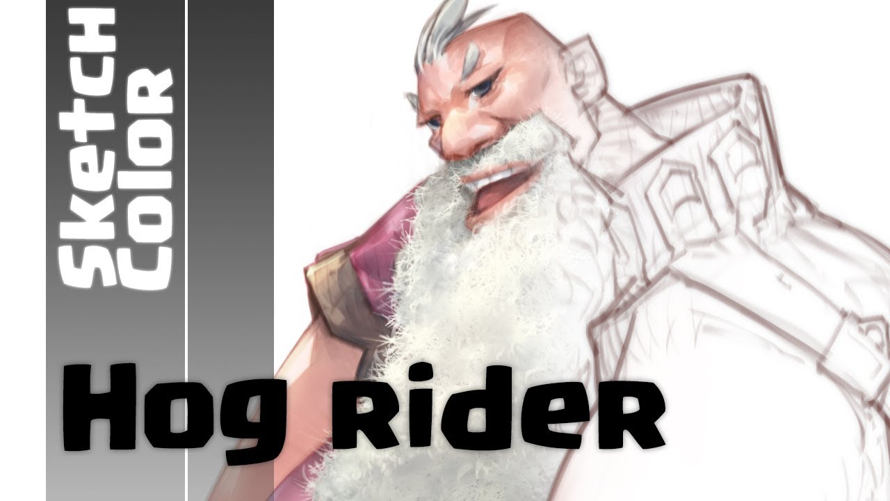 [Sketch&color #8] 'Hog rider' - YouTube