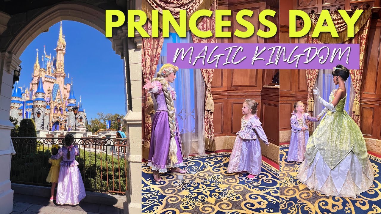 BEST DAY EVER with DISNEY PRINCESSES at Magic Kingdom | Disney World ...