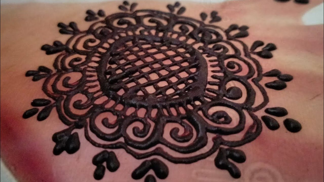 Simple Flower step by step. with henna || Art by me #mehendi_soul - YouTube