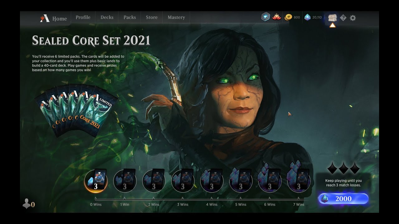 Magic: The Gathering: Core Set 2021 Arena Sealed 2020-06-28 - YouTube