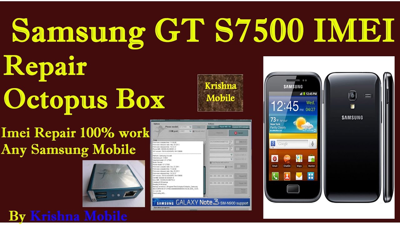How to repair Samsung GT-S7500 IMEI - YouTube