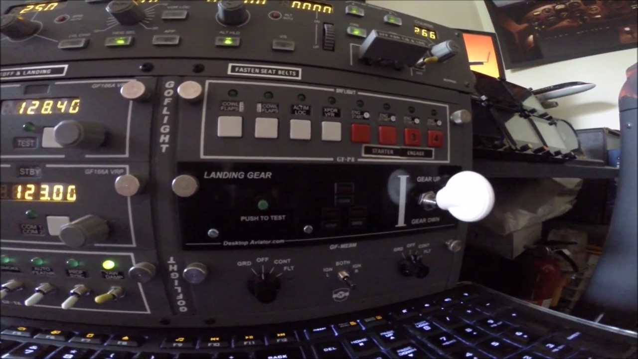 Home Cockpit - Desktop Aviator Vs. GoFlight - Landing Gear Selector ...