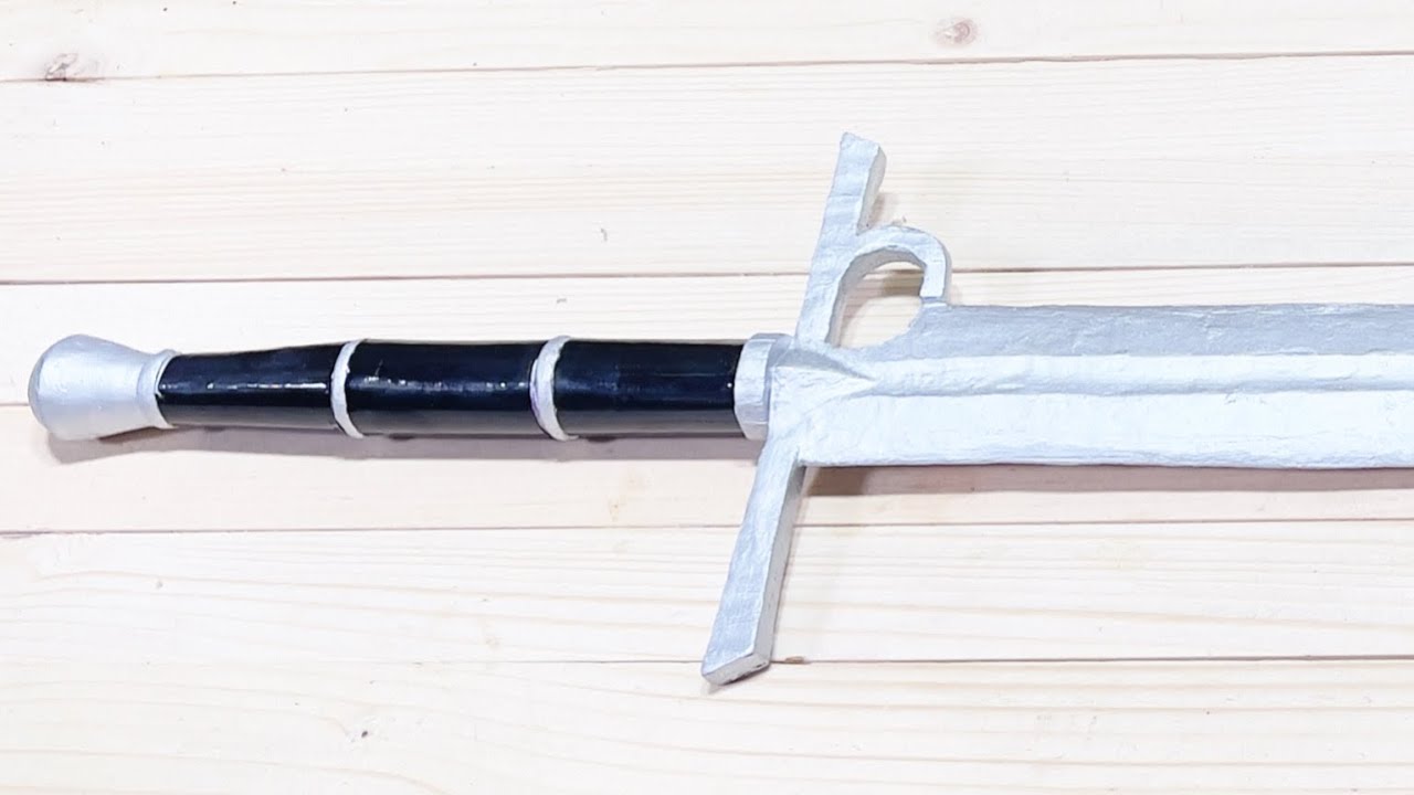 How to make a cardboard sword - YouTube