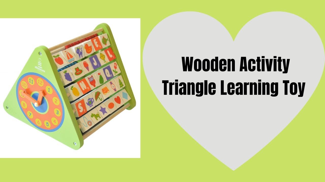 Shumee 5-in-1 Wooden Activity Triangle Learning Toy| Learn Alphabets ...