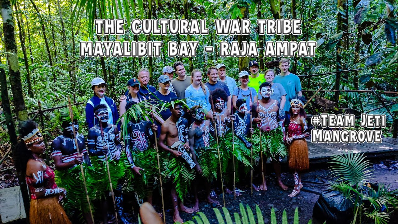 Raja Ampat Teatrikal War Tribe , Blue RIver / Kali Biru, Mayalibit Bay || MAJ OCEANIC TRIP - YouTube