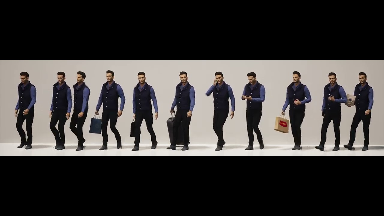TWINMOTION Animated Character MAN Walking - YouTube