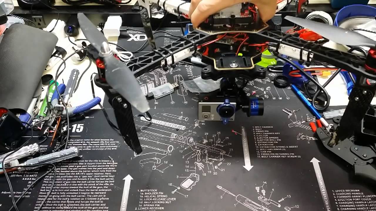 DJI F450 Quadcopter Drone - Tarot Gimbal Setup, Install, Studder Fix ...