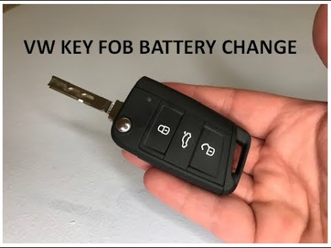 VW Volkswagen Golf Key Fob Battery Replacement. - YouTube