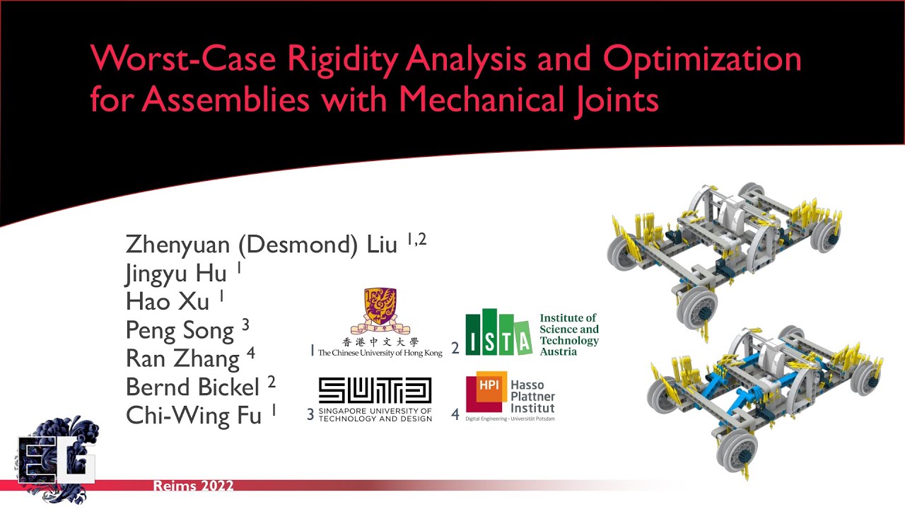 EG2022 - Worst-case Rigidity Analysis and Optimization for Assemblies ...