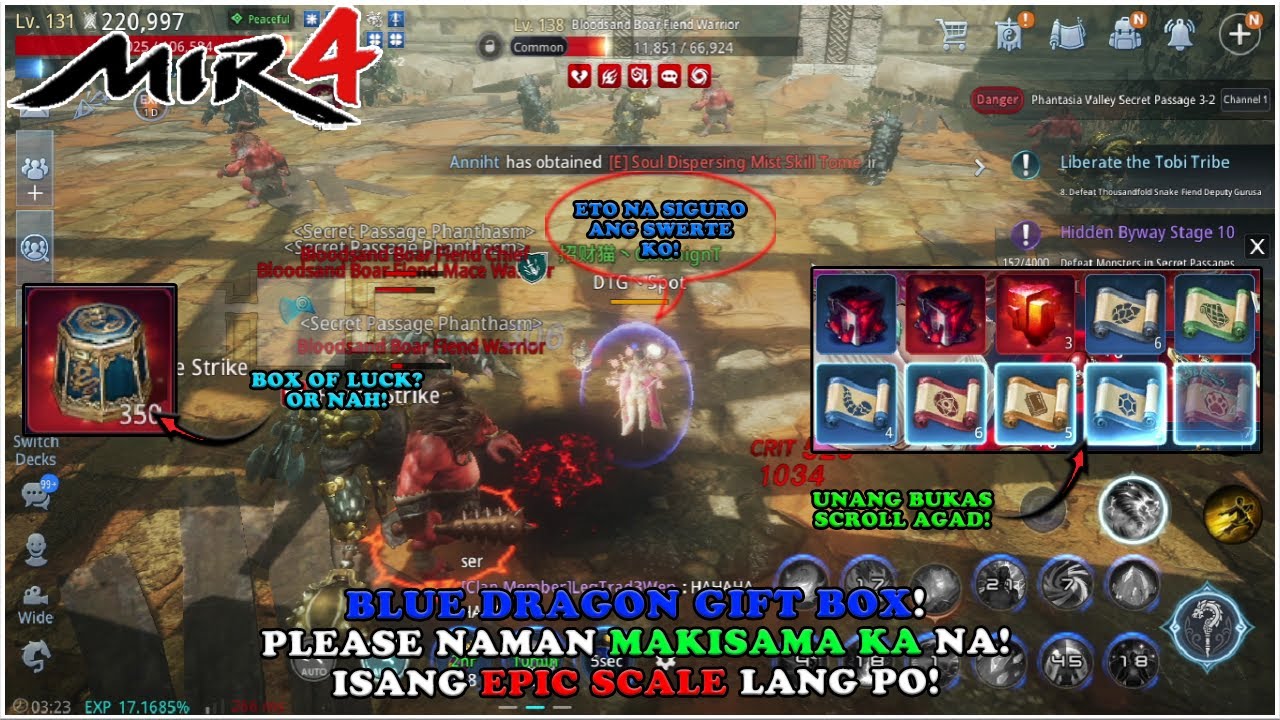 MIR4 - BLUE DRAGON GIFT BOX NAMAN! SANA WAG GUMAYA SA DRAGON SEAL ...