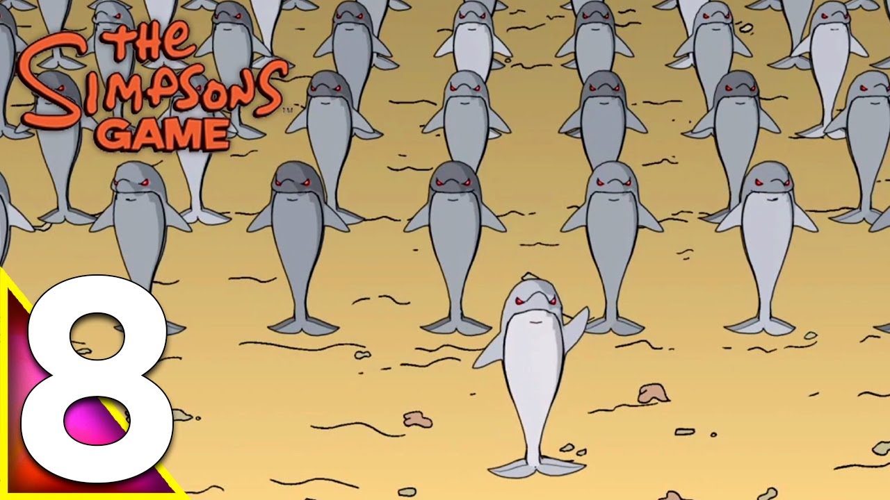 The Simpsons Game (PS2) | Part 8: The Day of the Dolphin | 100% ...