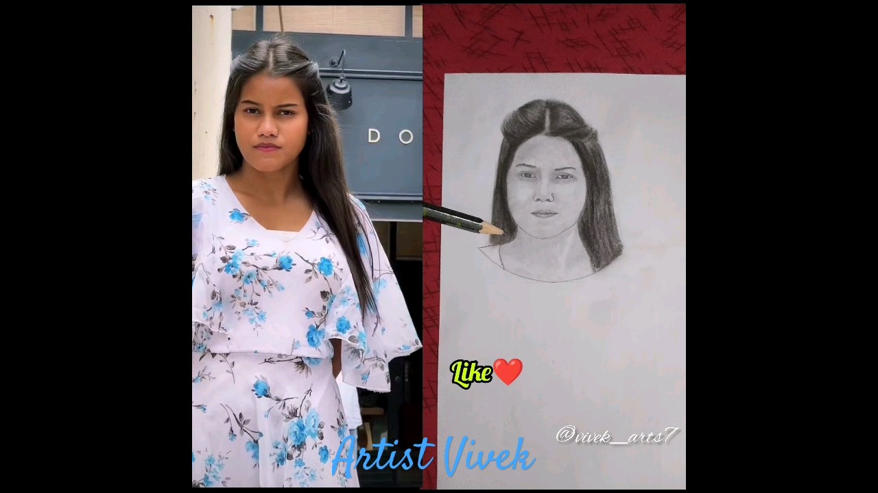 😍cute girl drawing 😊😍#viral #shortvideo #trending #drawing #shorts # ...