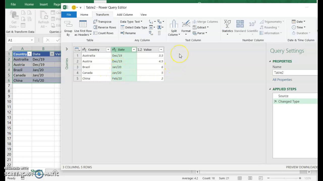 Powerquery Fix Monthyear Date Conversion Youtube