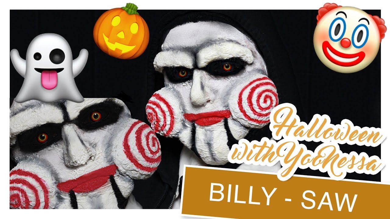HWY - SAW Billy Makeup Tutorial Jigsaw - Halloween with YooNessa - YouTube