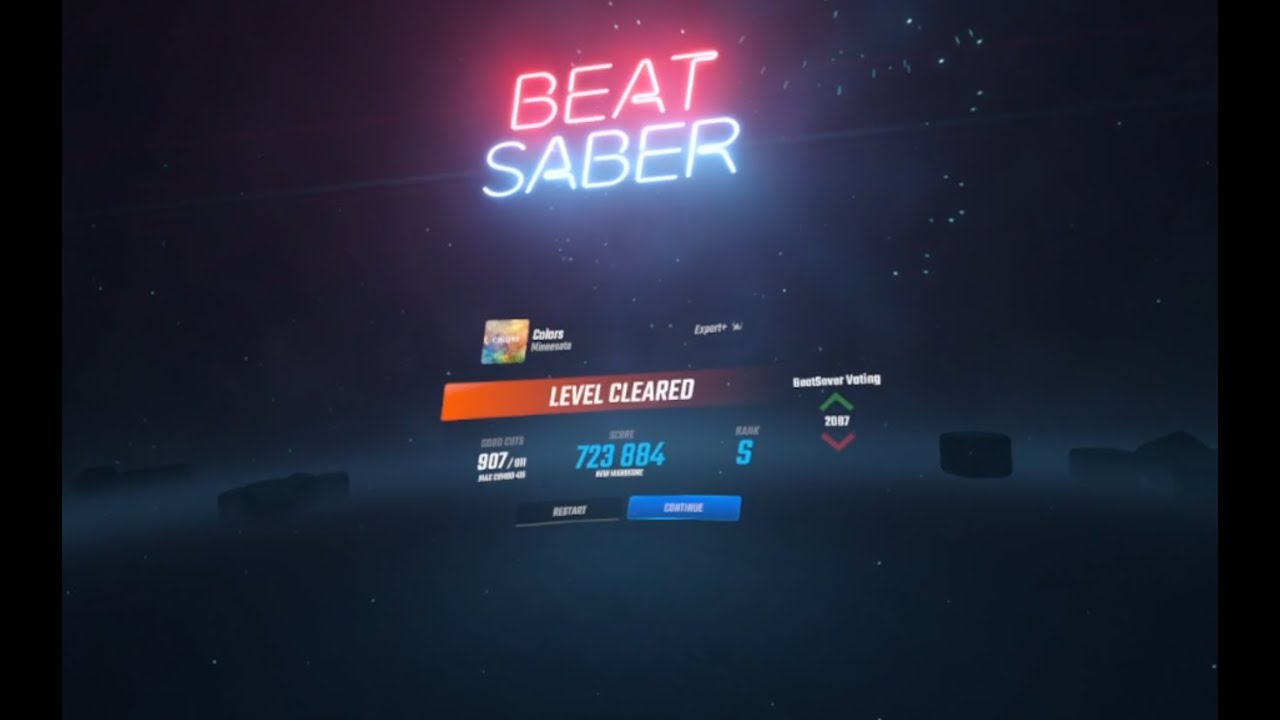 [Beat Saber] - {Colars} Colors(EXPERT+) - ⦊ S ⦉ - YouTube