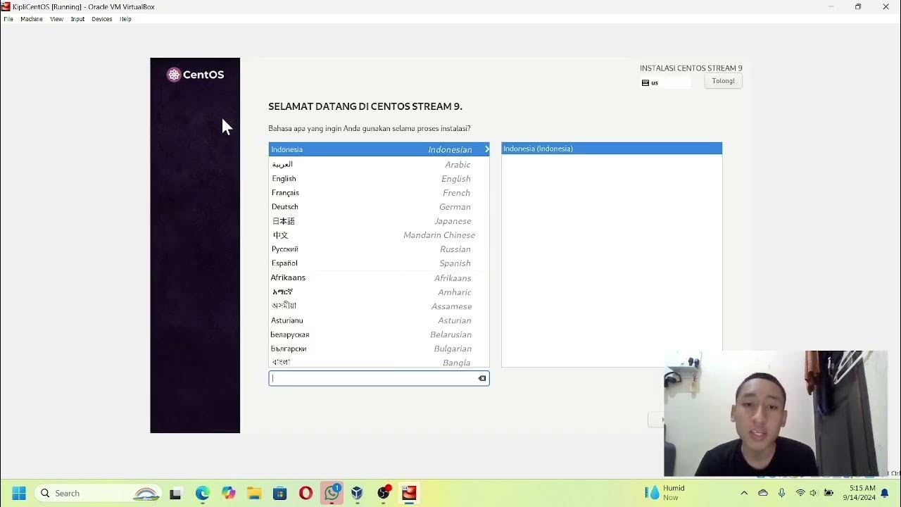 Installasi CentOS Stream 9 di Virtual Box - YouTube