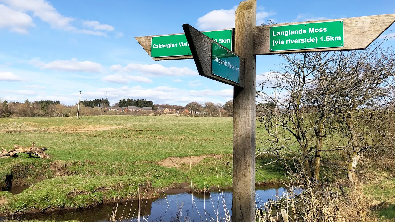 A walk to Langlands Moss, Crutherland Farm, Torrance Wynd in East ...