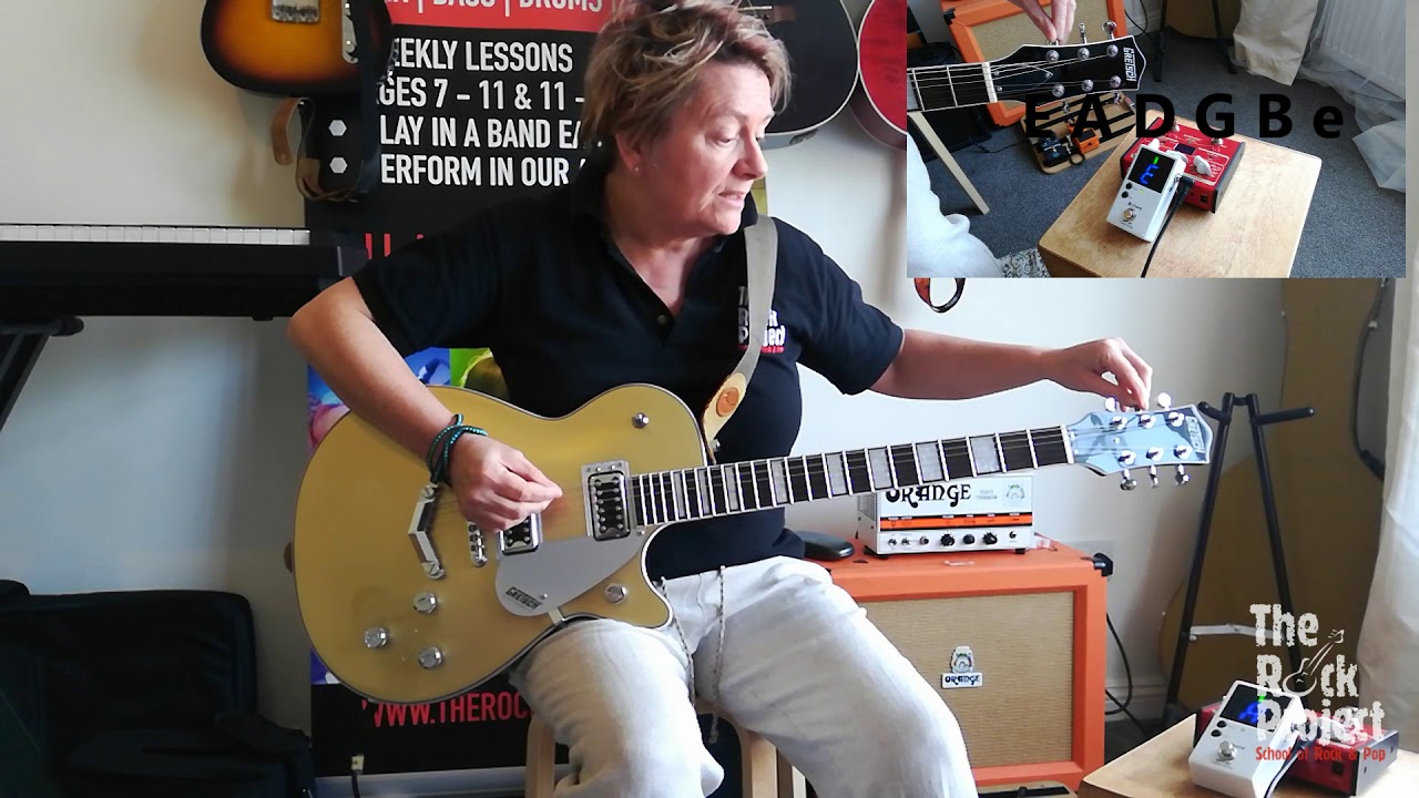 Guitar Tuning. Learn at home. the rock project - YouTube