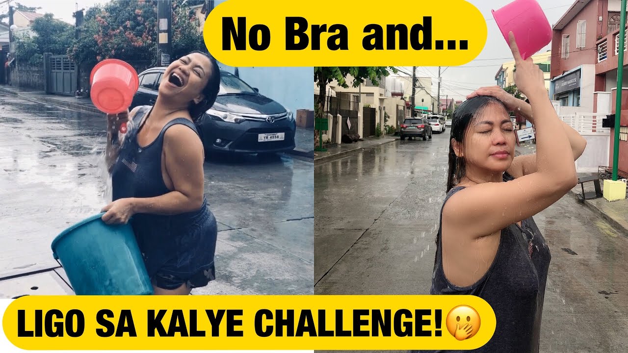 NO BRA CHALLENGE /LIGO SA KALYE CHALLENGE - YouTube