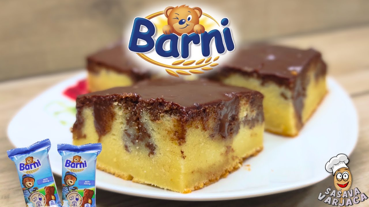 🐻 BARNI - mlečni biskvit sa čokoladnim punjenjem! Omiljen kod dece ...