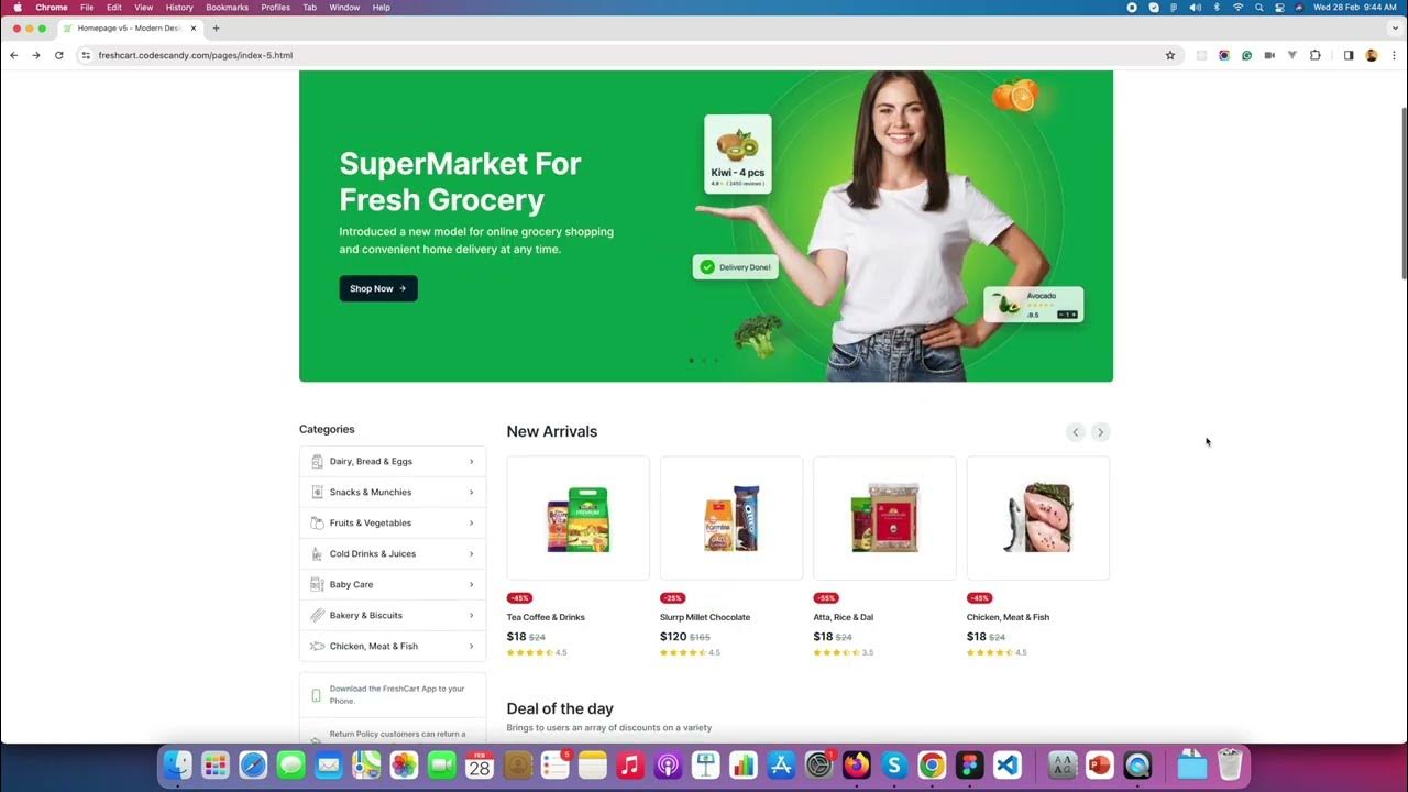 E-Commerce website template-Freshcart | Create Your Store Website | Online Storefront - YouTube