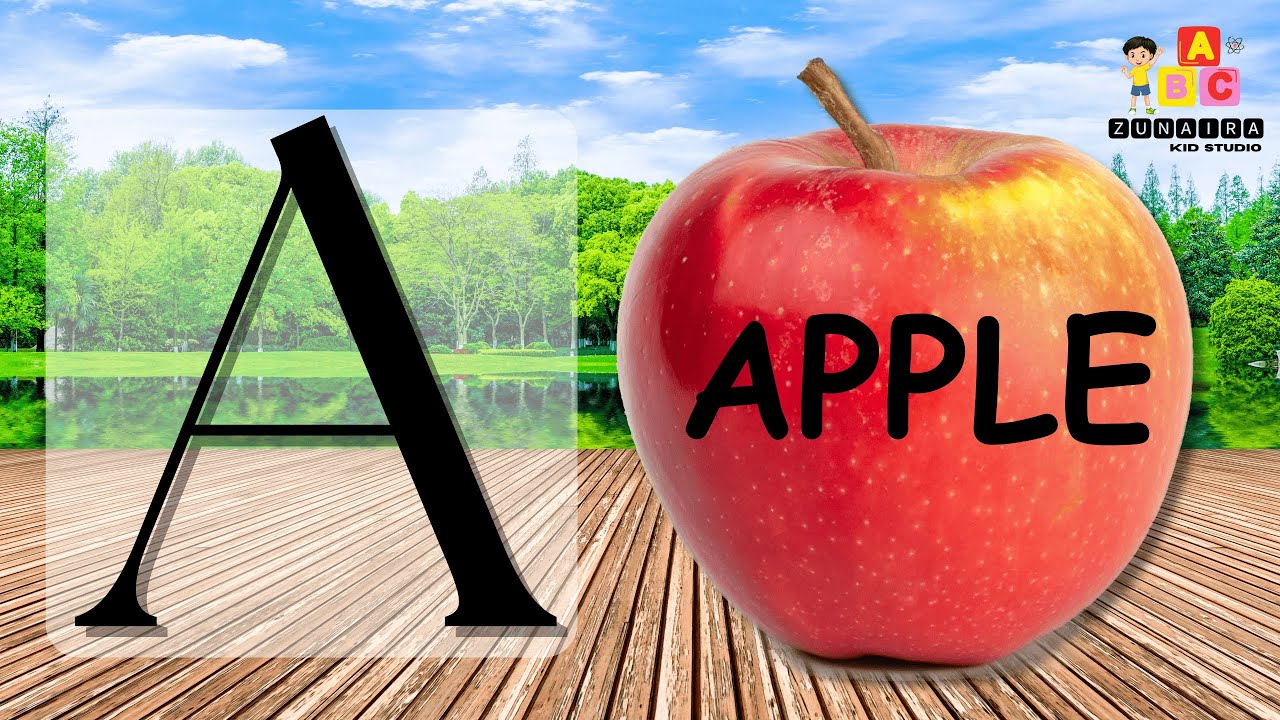 ABC | A for apple to Z for Zebra, #educationalvideo #alphabetadventure ...