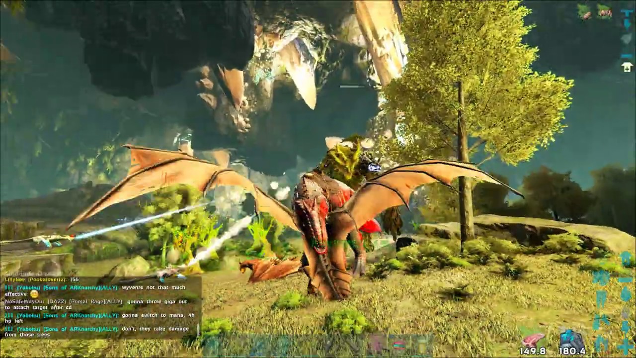ARK Survival Evolved Extinction Forest Titan Fight Official Server ...