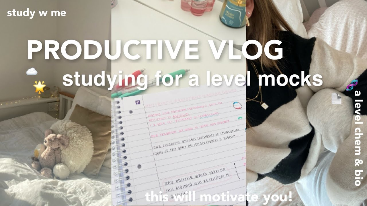 PRODUCTIVE VLOG | studying for a level mocks, alevel diaries ep6 ...