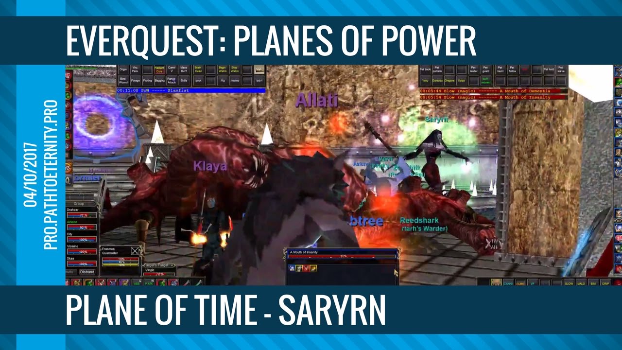 EverQuest Raid: Plane of Time - Saryrn (04/10/2017) - YouTube