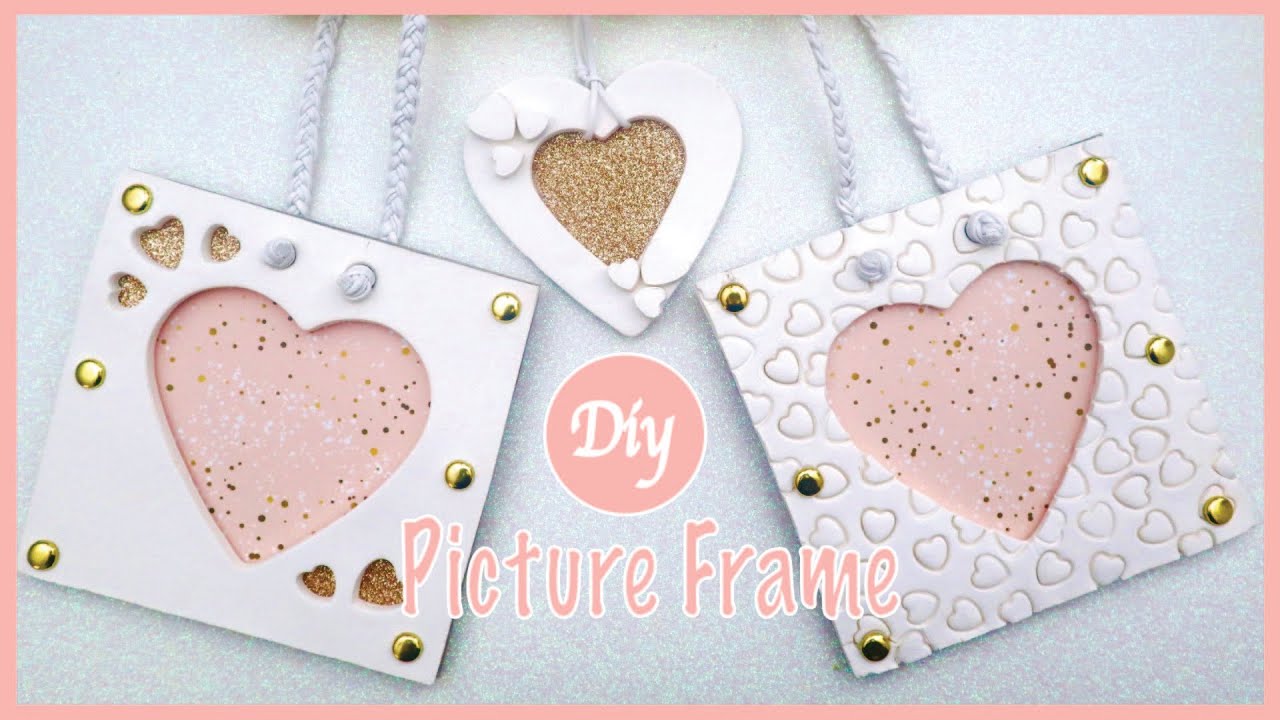 DIY Picture Frame | How to make an easy picture frame using air dry ...