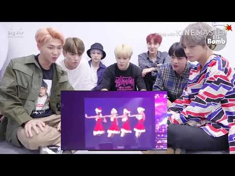 BTS react BLACKPINK JINGLE BELL ROCK