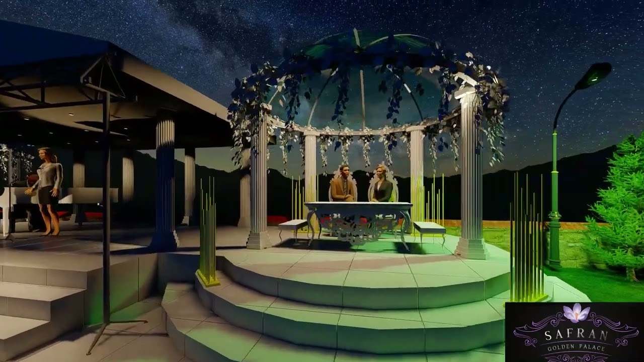 Wedding Hall Sketchup Modelling Lumion Rendering Animation - YouTube