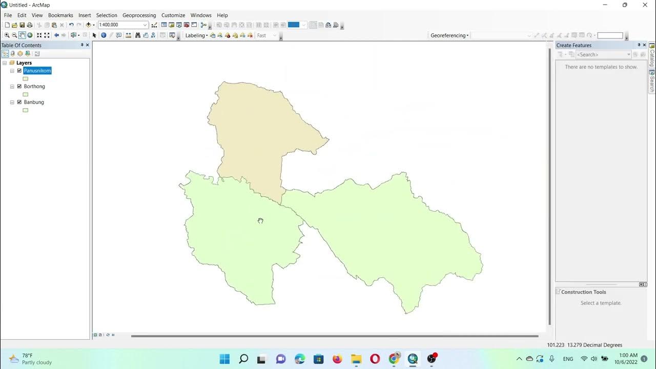 การ Merge ในโปรแกรม ArcMap - YouTube