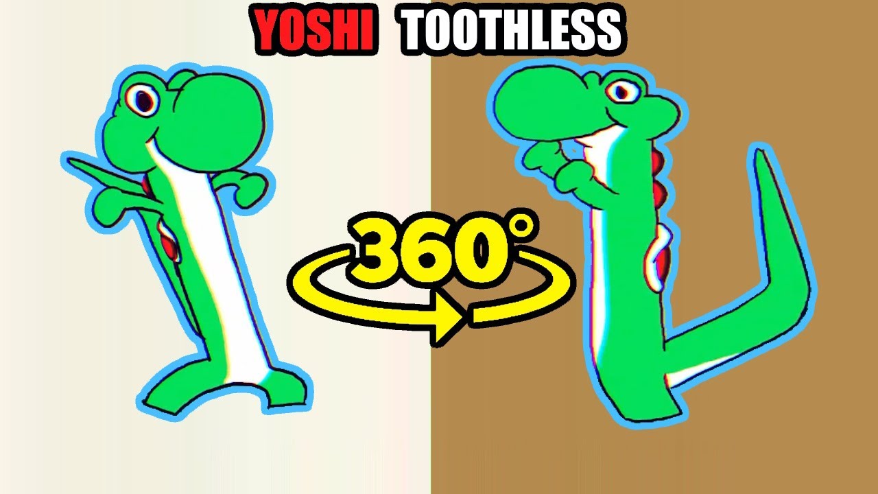 Yoshi Toothless Dancing Meme But It's 360 degree video - YouTube