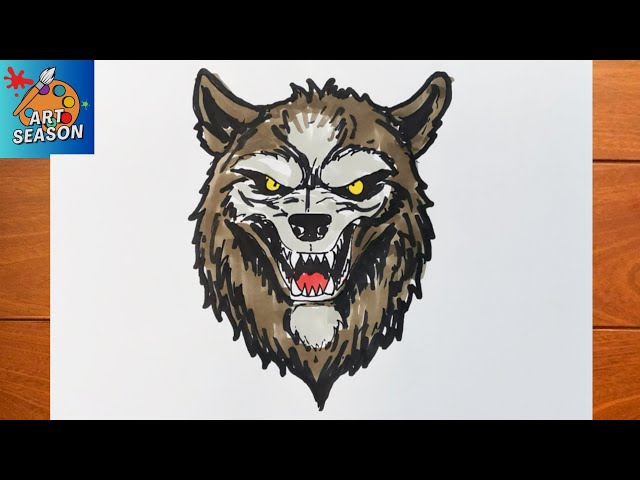 How To Draw A Werewolf Head How To Draw Werewolves, Step By Step,