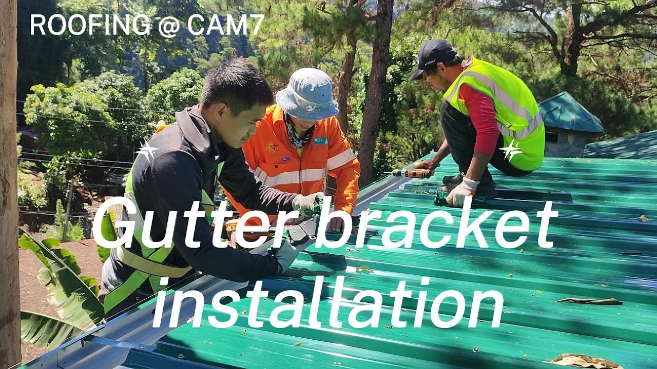 ROOFING@CAMP 7- gutter bracket installation - YouTube