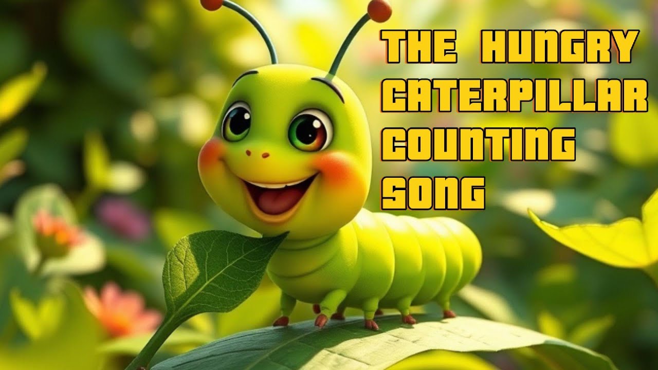 The Hungry Caterpillar Counting Song | Fun Kids Song to Learn Numbers 1 ...