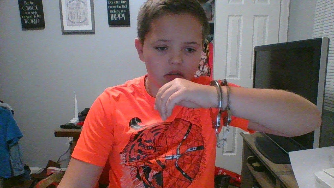 STUCK IN HANDCUFFS AGAIN!!!!! - YouTube