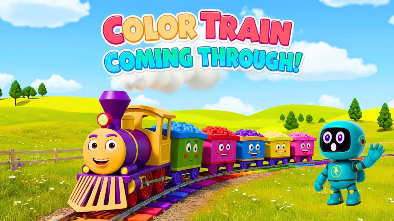 Color Train Coming Through! 🚂 | Learn Colors with Fun Animated Trains ...