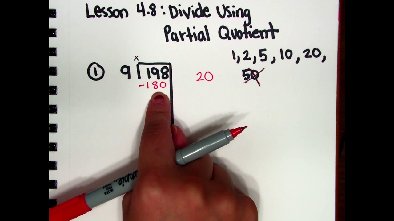 Lesson 4 8 Divide Using Partial Quotient YouTube lesson-4-8-divide-using-partial-quotient-youtube