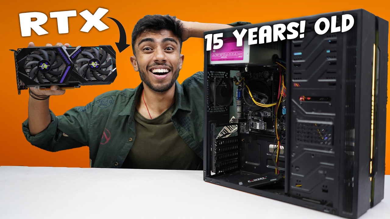I Installed RTX GPU on My 15 Years Old Computer! 🤩 10X FPS *Ubelievable ...