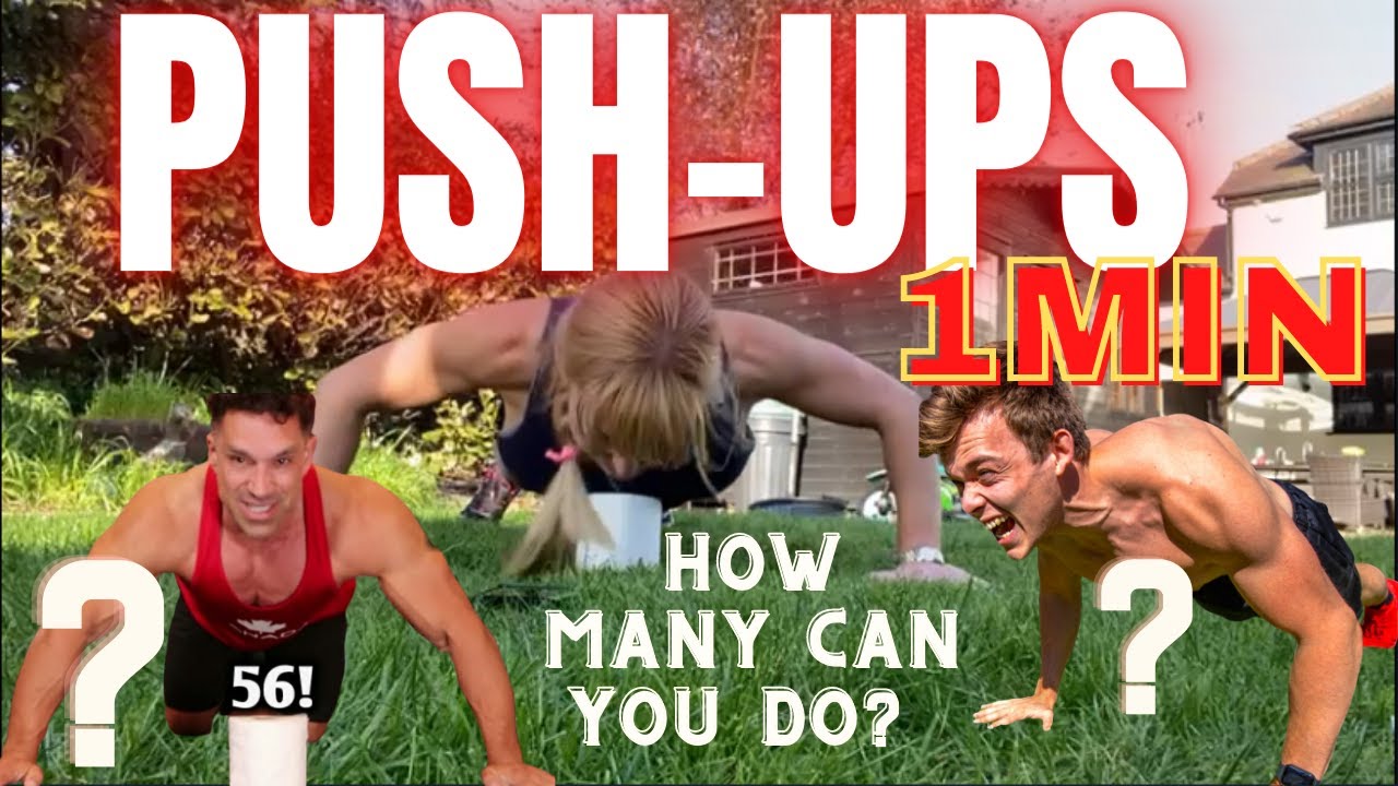 FEMALE 1 minute PUSH-UPS CHALLENGE, how many can you do? - YouTube
