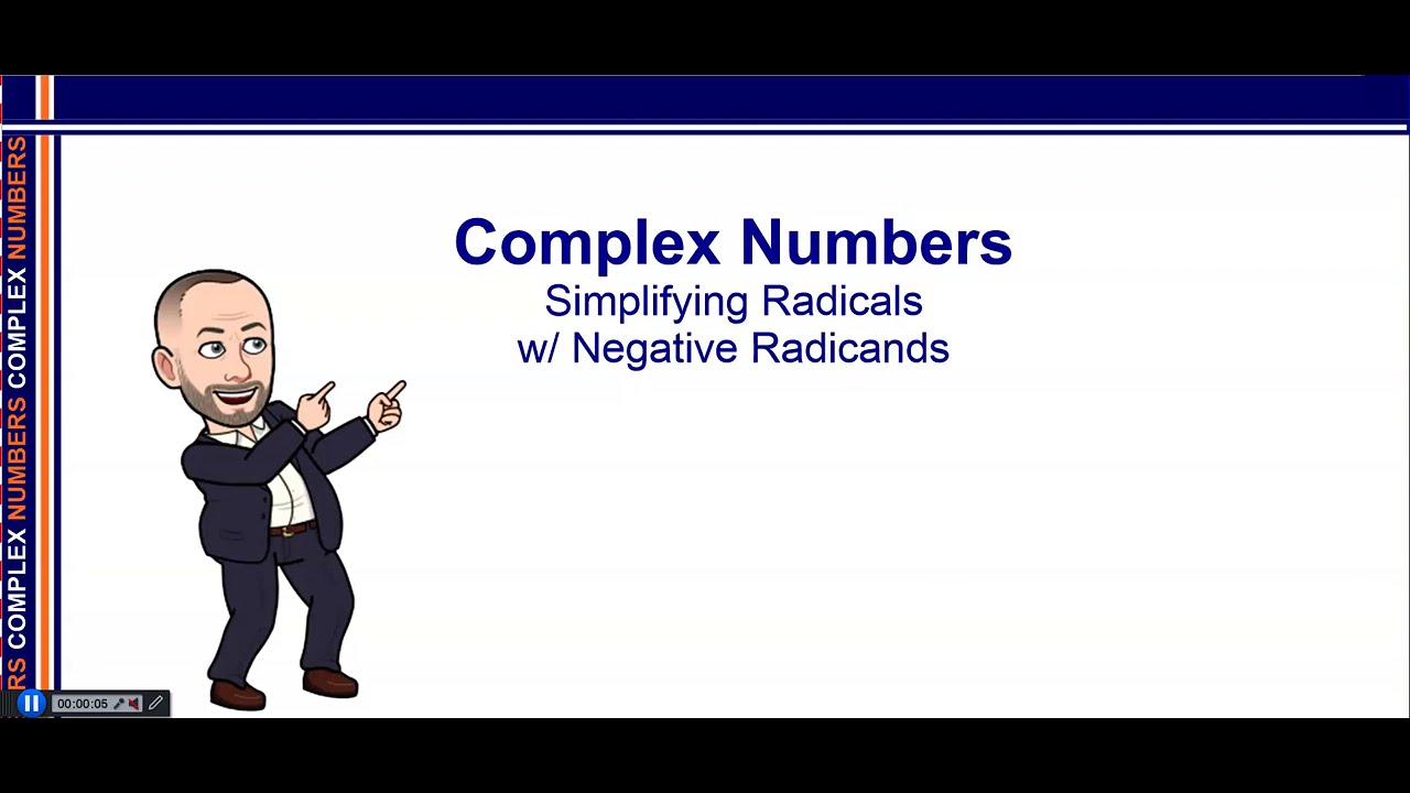 01-2 Simplifying Radicals with Negative Radicands (Part 2) - YouTube