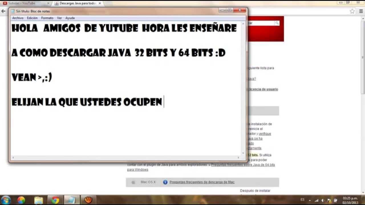 Tutorial : como descargar java 32 bits y 64 bits especial para ...