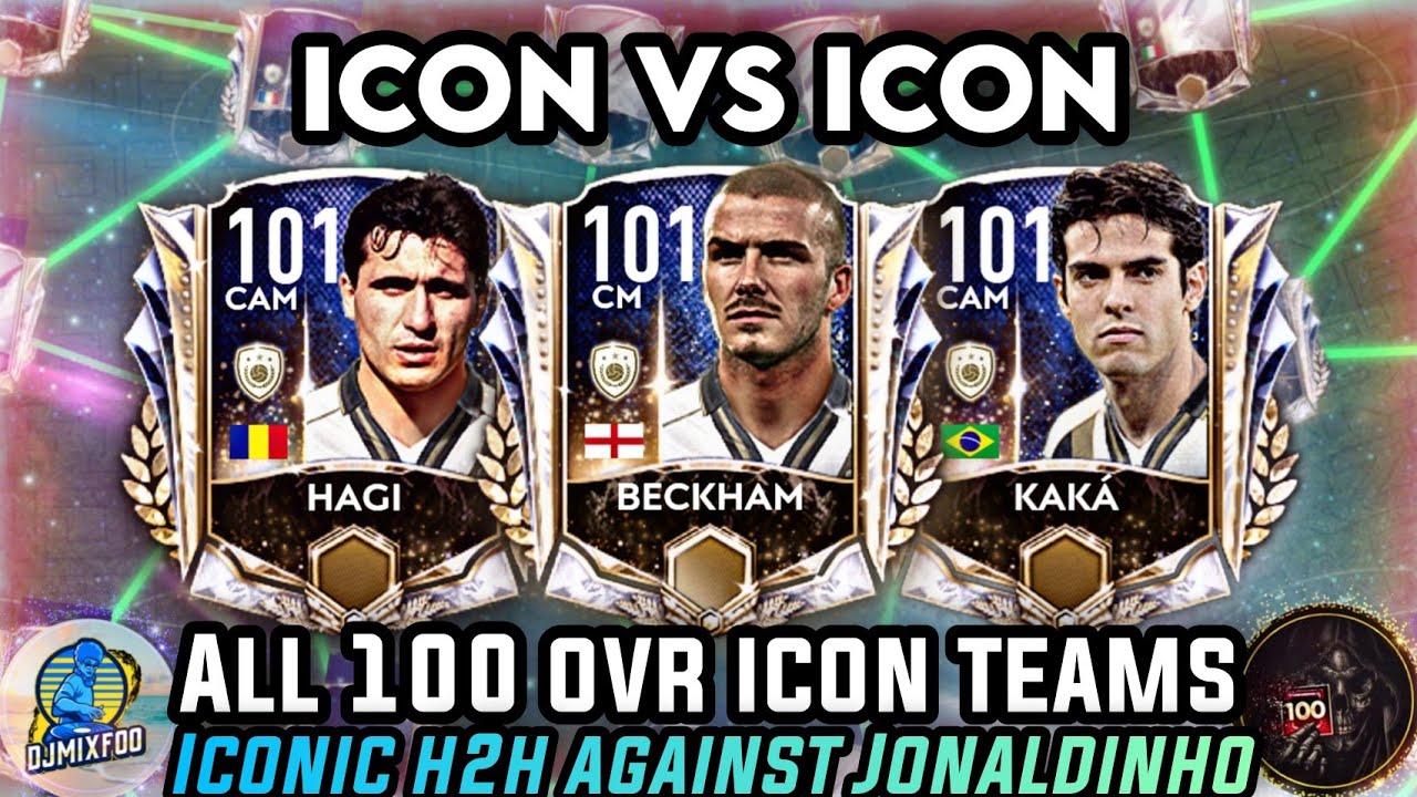 ICON VS ICON MATCH | ICONIC H2H AGAINST JONALDINHO | FULL 100 OVR ICON ...