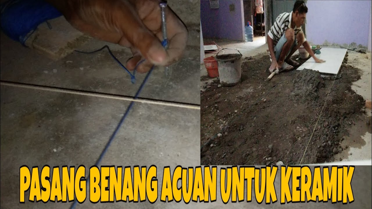 Titik Awal Pasang Benang Siku Untuk Pasang Keramik - YouTube