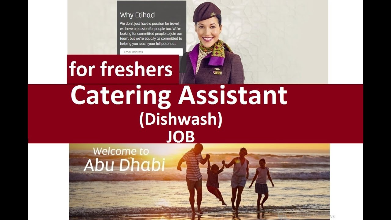Etihad Airways Abu Dhabi Airport Job: Catering Assistant (Dishwash ...